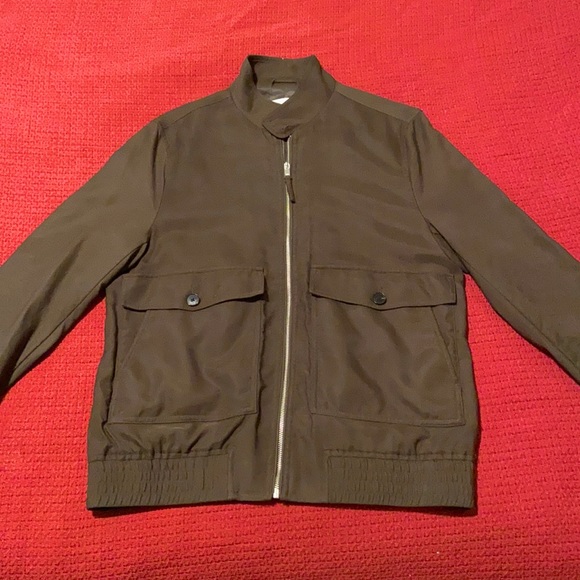 Reiss | Jackets & Coats | Reiss Kura Slim Fit Bomber Harrington Jacket ...